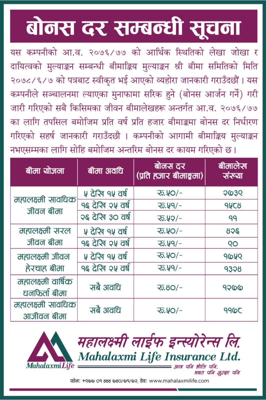 Prabhu Mahalaxmi Insurance Limited